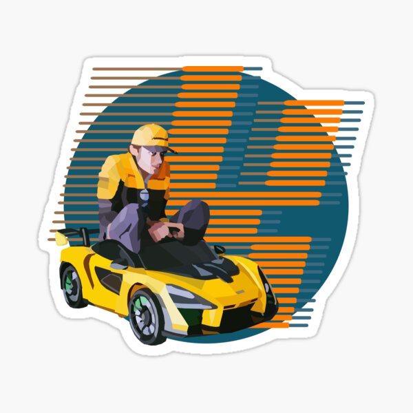 "Lando Norris number 4 Sticker" Sticker for Sale by arsenijemne | Redbubble