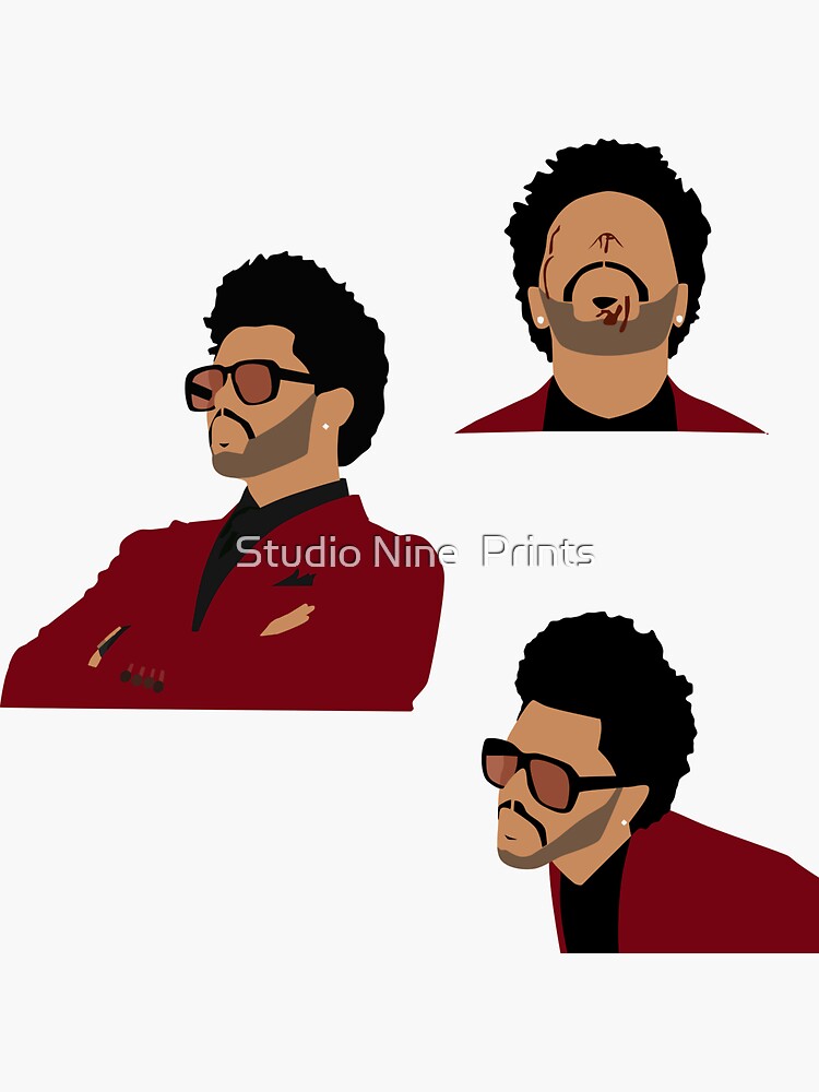 "The Weeknd" Sticker by sararchive | Redbubble