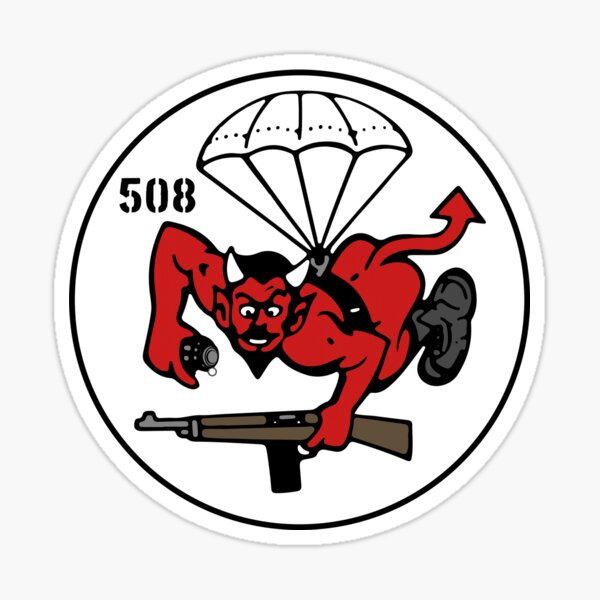 "508th Parachute Infantry Regiment WWII Pocket Patch" Sticker for Sale ...