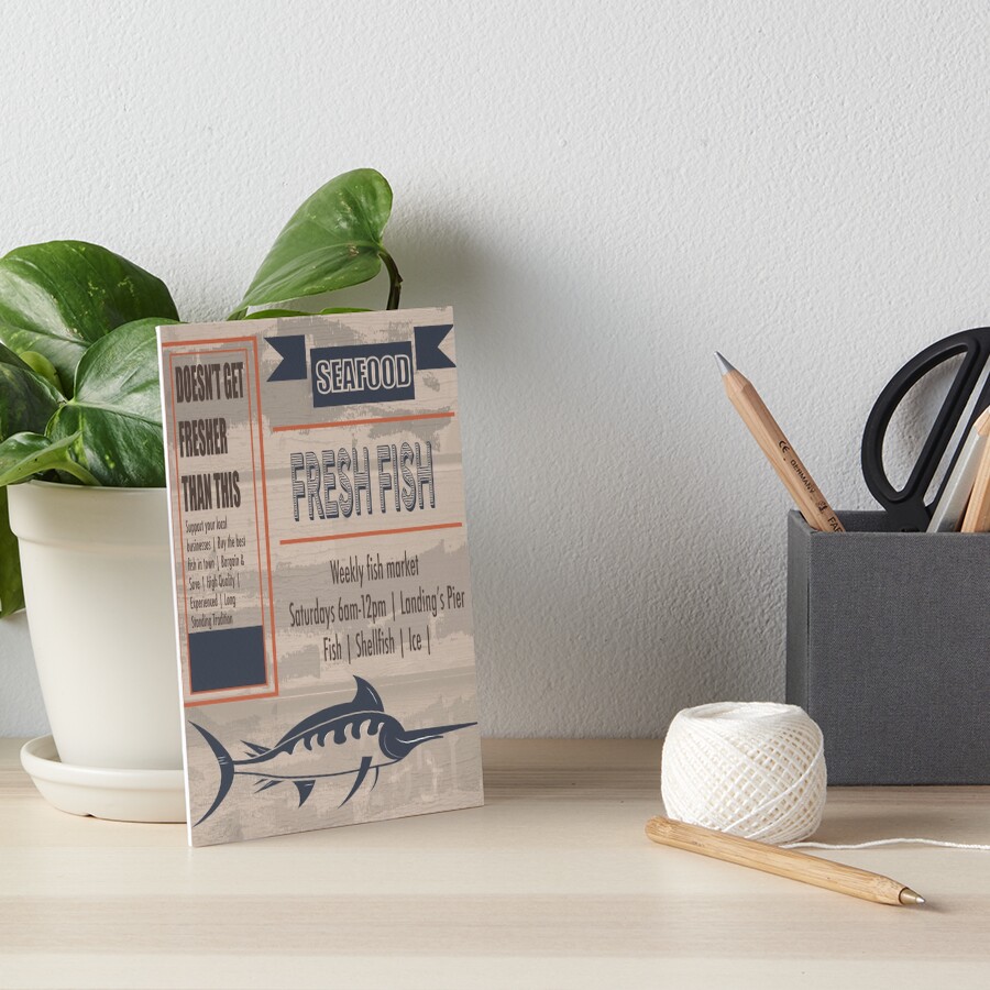 "Fish Market Ad Concept" Art Board Print by Tammato | Redbubble