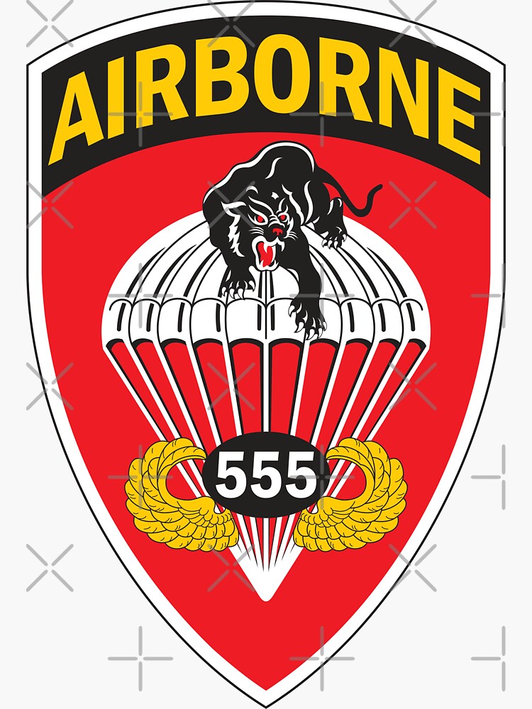"555th "Triple Nickle" Parachute Infantry Battalion Patch" Sticker for ...