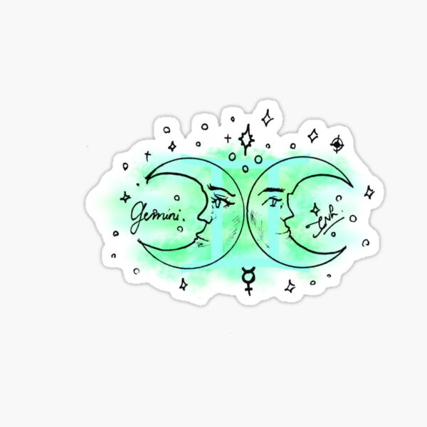 "Gemini" Sticker by Innamehe | Redbubble