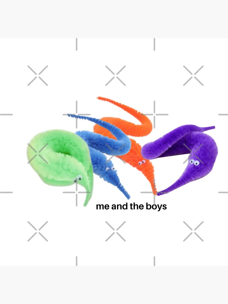 "Me and the Boys + Worm on a string - Funny worm on a string shirt ...