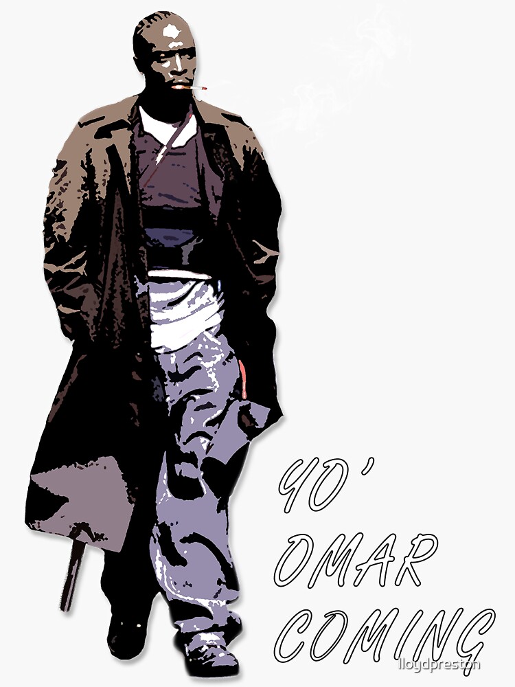 "Omar Little" Sticker by lloydpreston | Redbubble