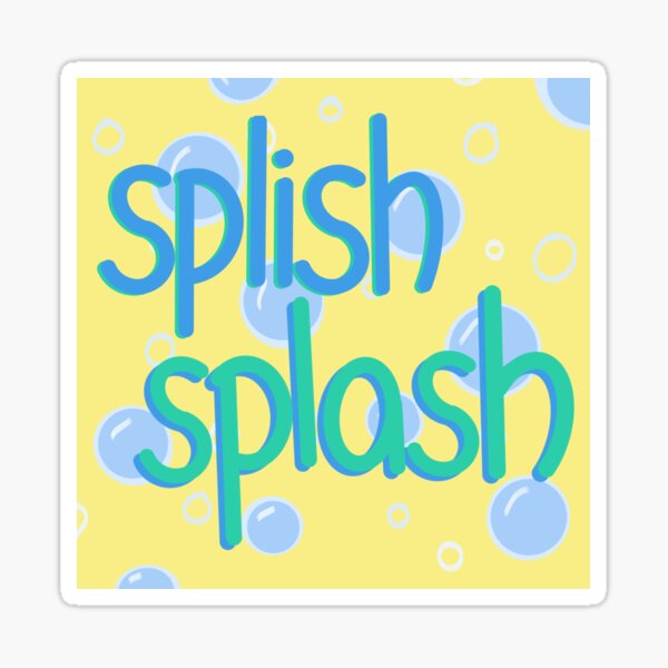 "splish splash bubble design" Sticker for Sale by Emmerbemmer | Redbubble