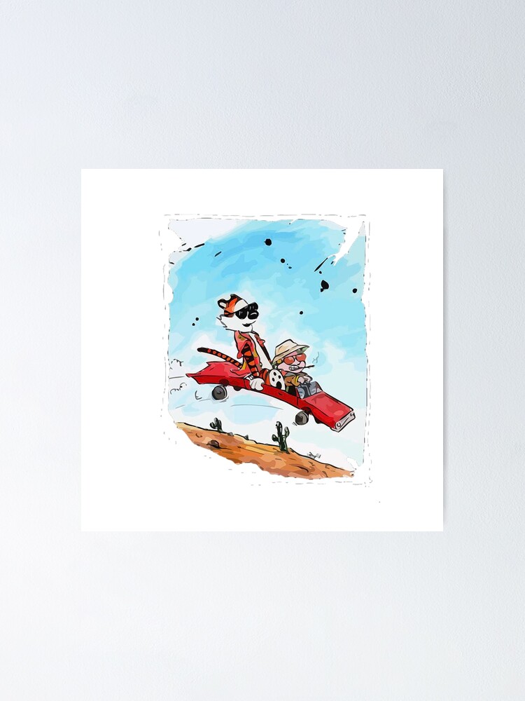 "calvin and hobbes mask" Poster for Sale by deanc290 | Redbubble