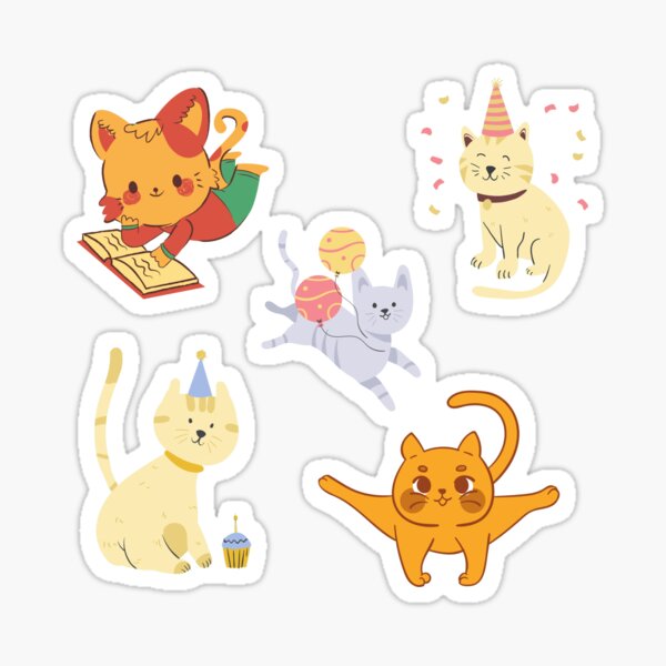 "cat Sticker" Sticker by NOREDDIN | Redbubble