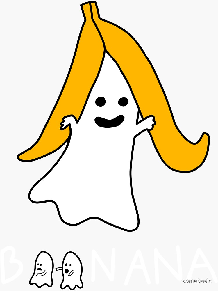 "Boonana Boos Banana" Sticker for Sale by somebasic | Redbubble