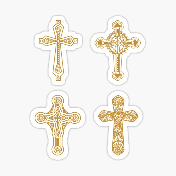 "Catholic Cross" Sticker for Sale by neteor | Redbubble