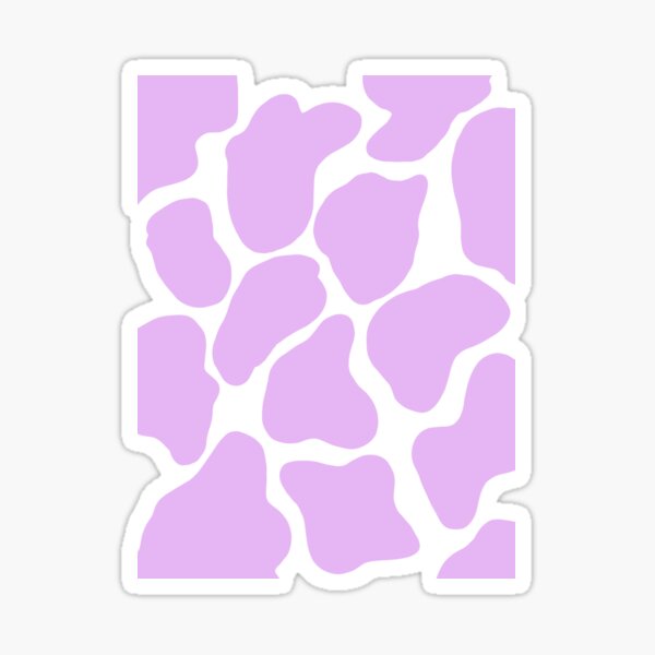 "Purple cow print " Sticker for Sale by itsonlysamantha | Redbubble