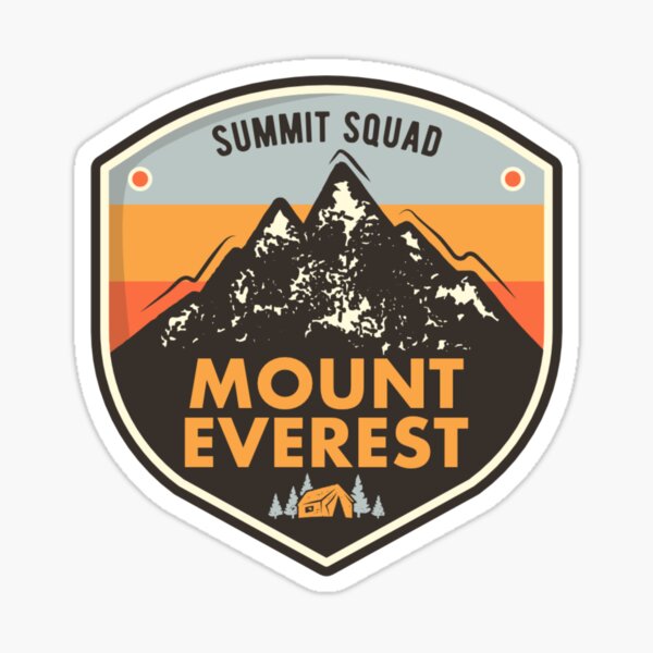 "Summit Squad Mount Everest Climbing" Sticker by Dan66 | Redbubble