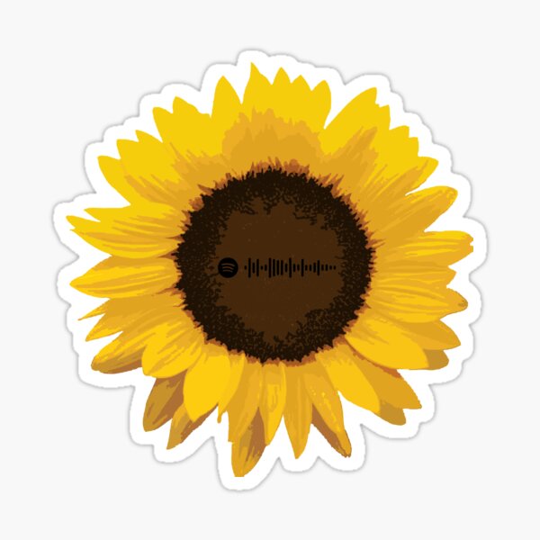 "Sunflower Vol 6 Spotify Code" Sticker for Sale by beckahbrooks | Redbubble