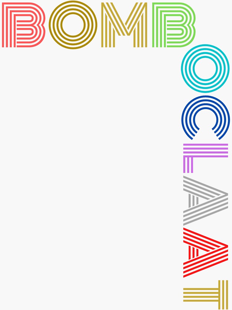 "BOMBOCLAAT" Sticker for Sale by Frenzami | Redbubble