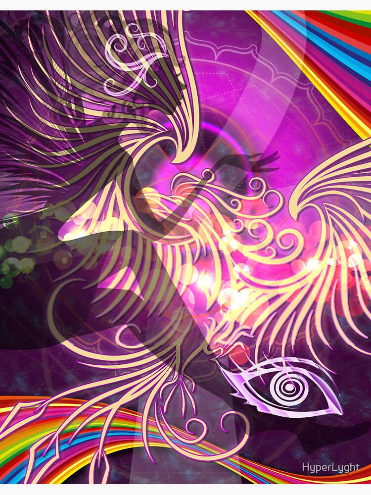 "Rejoice, My Phoenix-Fae Loves!" Sticker for Sale by HyperLyght | Redbubble