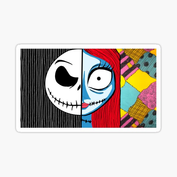"Jack and sally" Sticker by xxtorixx123 | Redbubble