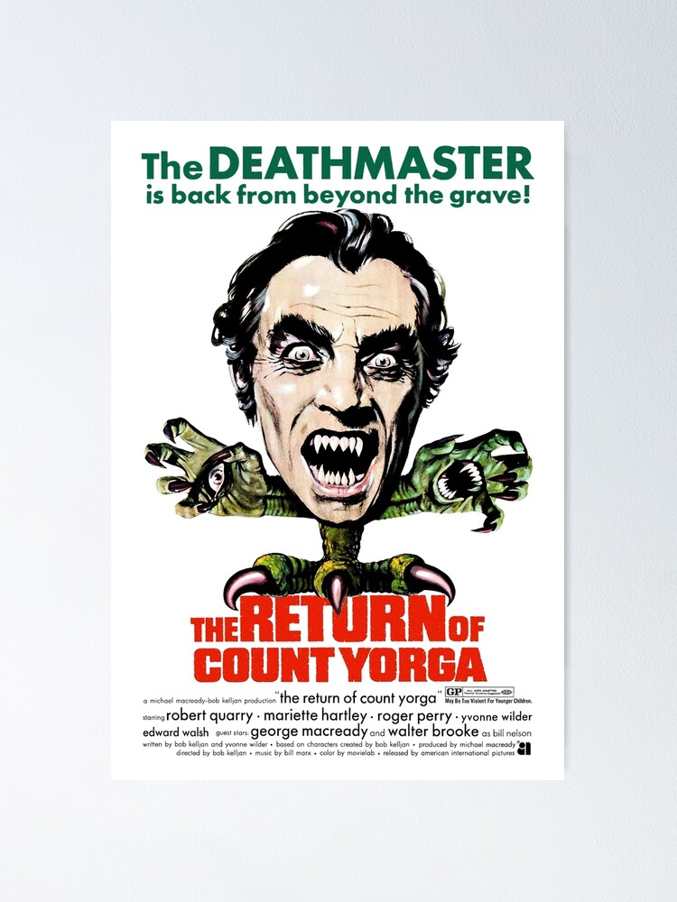 "The Return of Count Yorga (1971)" Poster for Sale by postersrestored ...