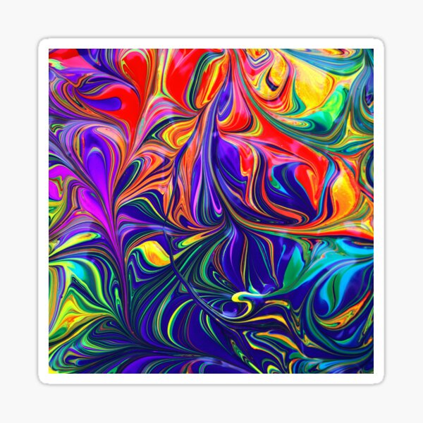 "Swirl Oil Painting" Sticker for Sale by Sarah-riley | Redbubble