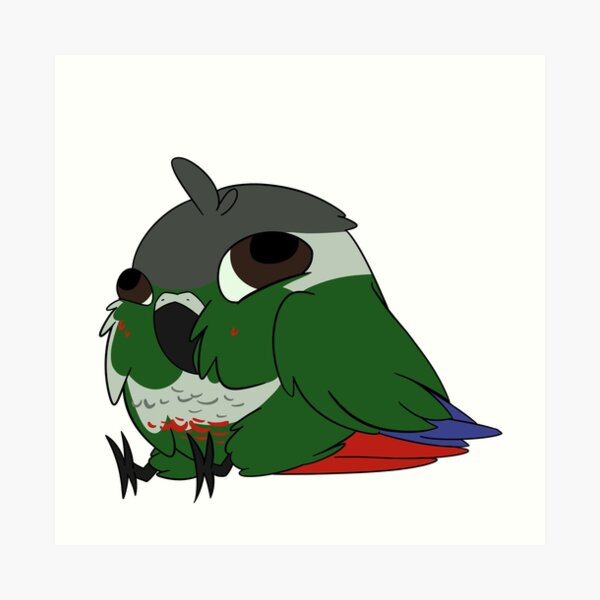 Chibi Parrot Art Prints | Redbubble