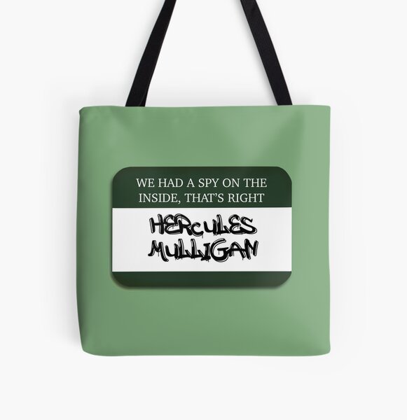 "Hercules Mulligan Hamilton Name Tag Fan Art" Tote Bag by ...