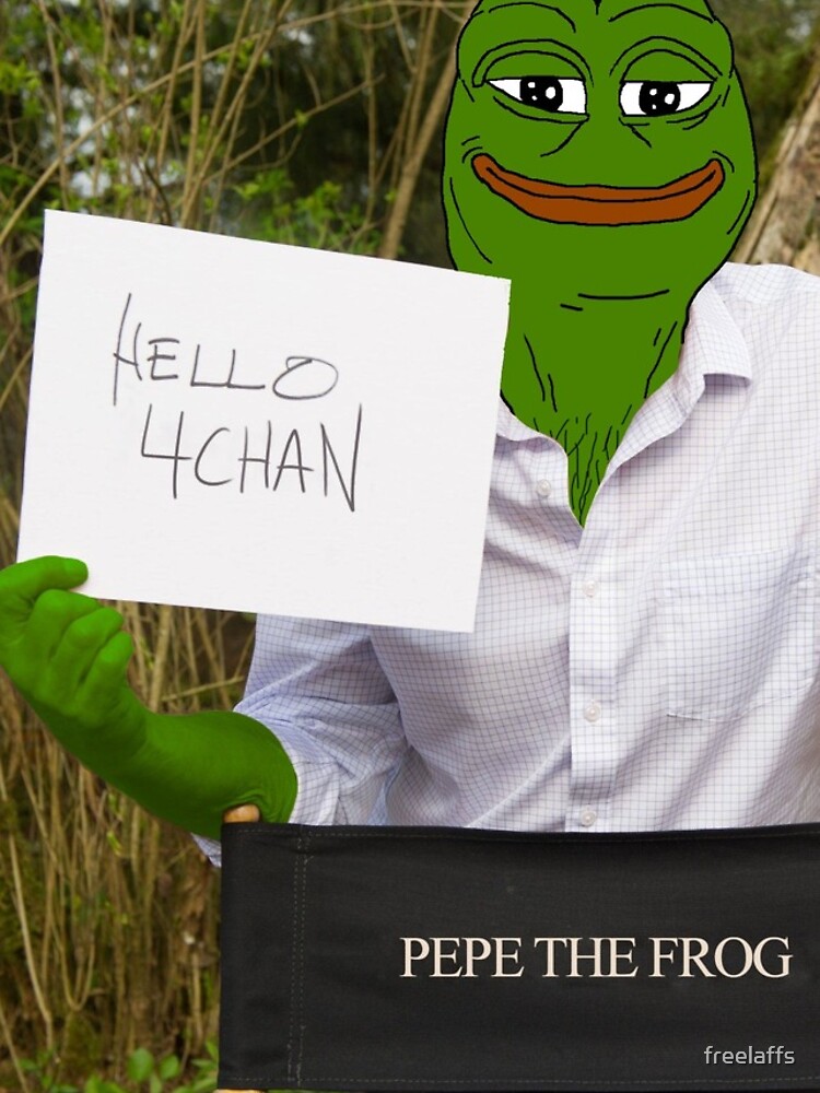 "Harrison 'Pepe' Ford the Smug Frog - Hello 4chan" iPhone Case for Sale ...