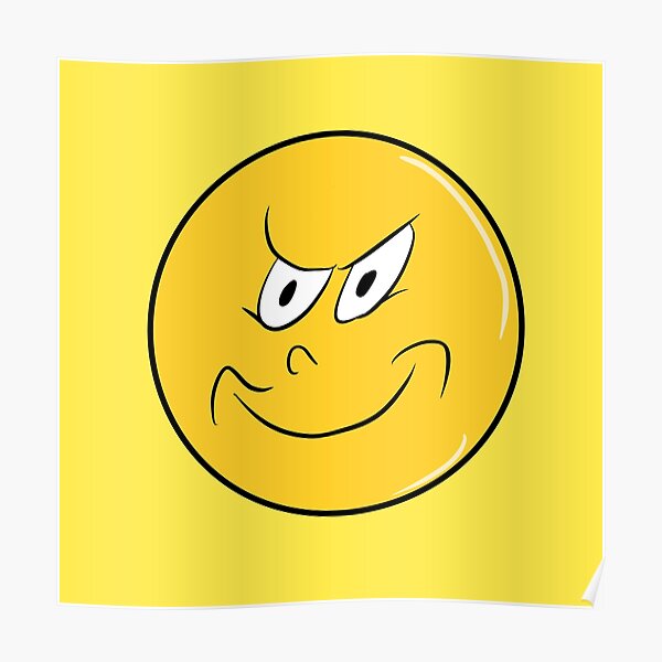 "Sneaky emoji " Poster for Sale by Pixel-gor | Redbubble