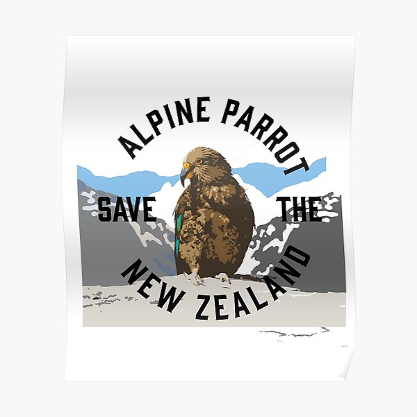 "Save the Kea" Poster by AoraDesign | Redbubble