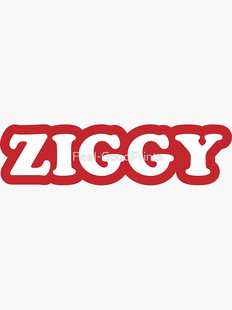 "Ziggy " Sticker for Sale by Feel-GoodPrints | Redbubble