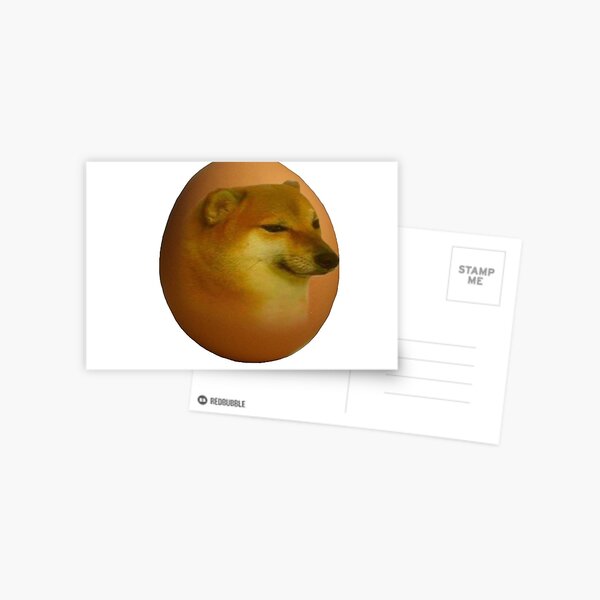 "Cheems Egg" Postcard for Sale by Mino Shop | Redbubble