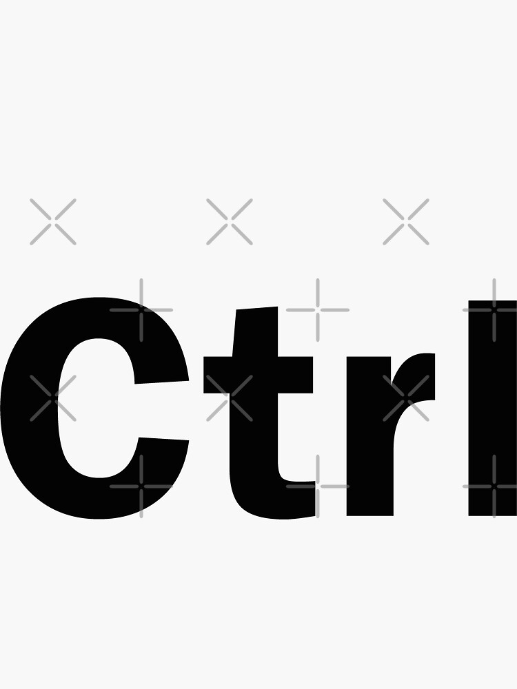 "Control key Ctrl Symbol" Sticker for Sale by abdelhak9002 | Redbubble