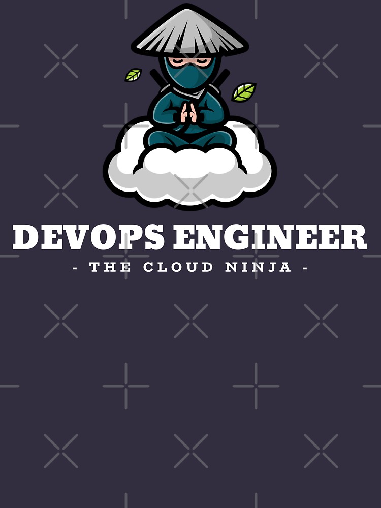 "Cute Devops Engineer The Cloud Ninja" T-shirt for Sale by ...