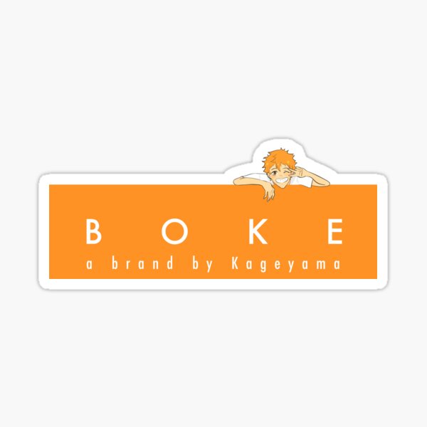 "BOKE" Sticker for Sale by prissypersimmon | Redbubble