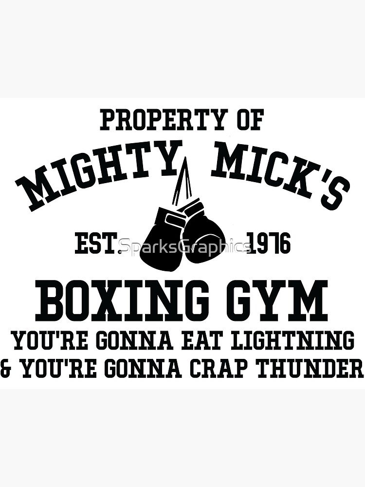 "Mighty Mick's Boxing Gym" Art Print by SparksGraphics | Redbubble