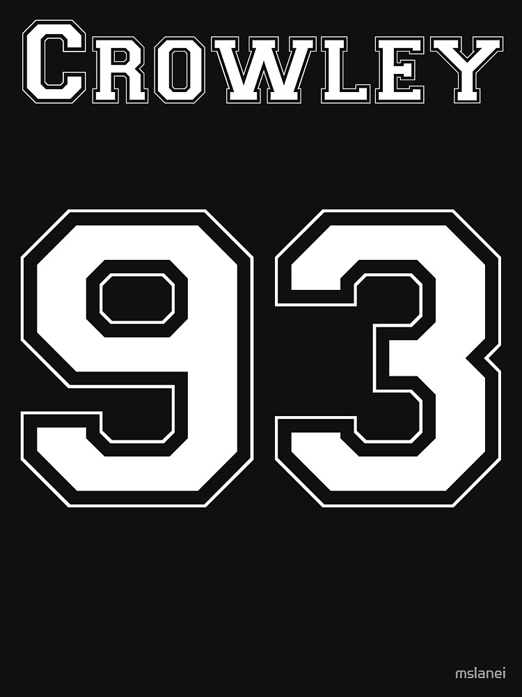 "Crowley 93" T-shirt for Sale by mslanei | Redbubble | crowley t-shirts ...