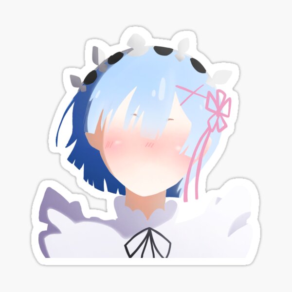 "Minimalist Rem" Sticker for Sale by mistiisky | Redbubble