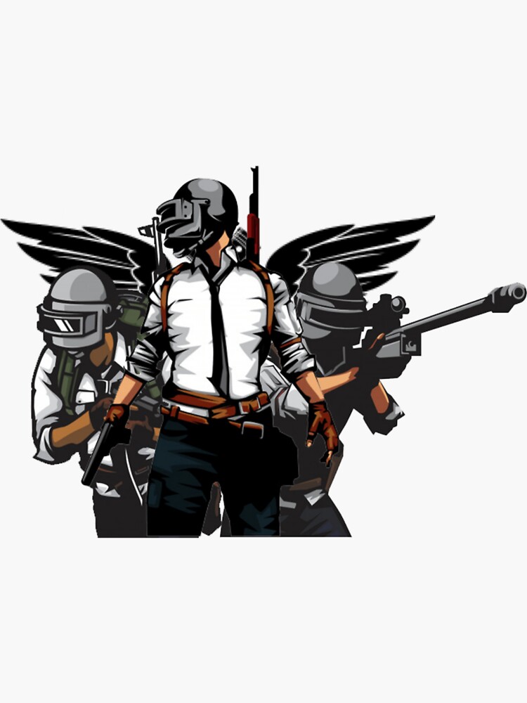"PubG concept art abstract" Sticker by Virajmogha | Redbubble