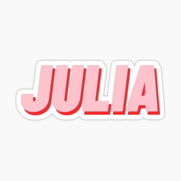 "Julia" Sticker for Sale by polishalpaca | Redbubble