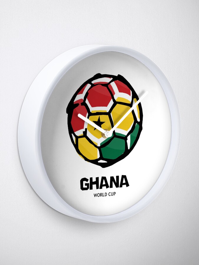 "Ghana Football Country Flag" Clock for Sale by KewaleeTee | Redbubble
