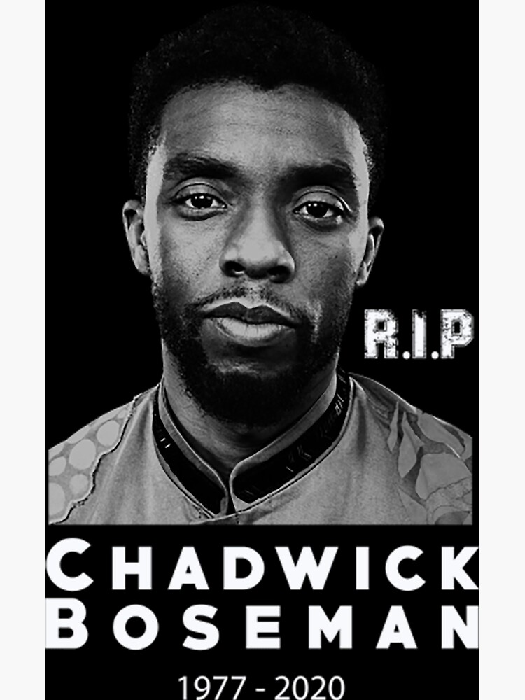 "R.I.P. Chadwick B. The best King of comics and movies." Poster for ...