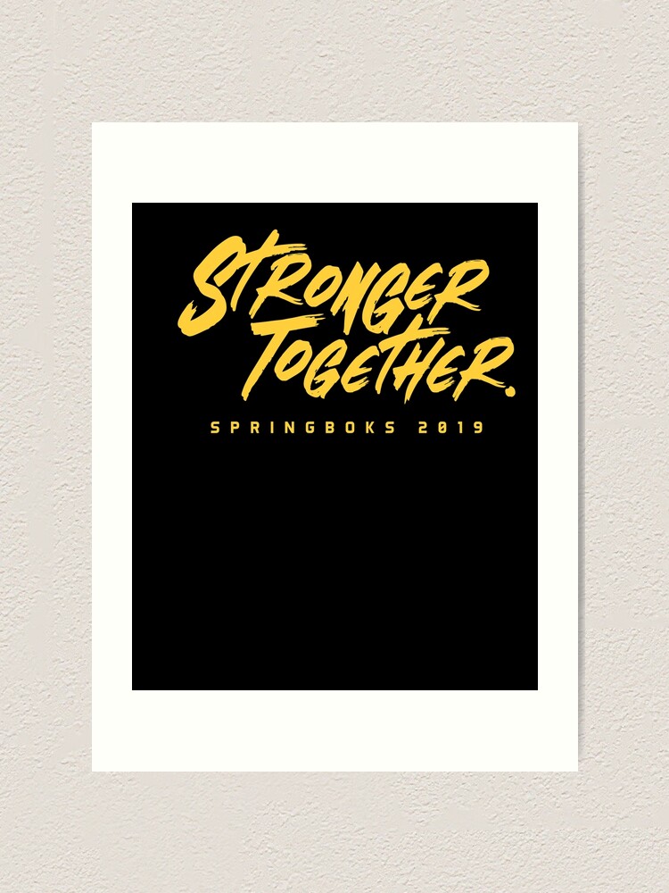 "South African Rugby Stronger Together SA Rugby Bokke Springboks South ...