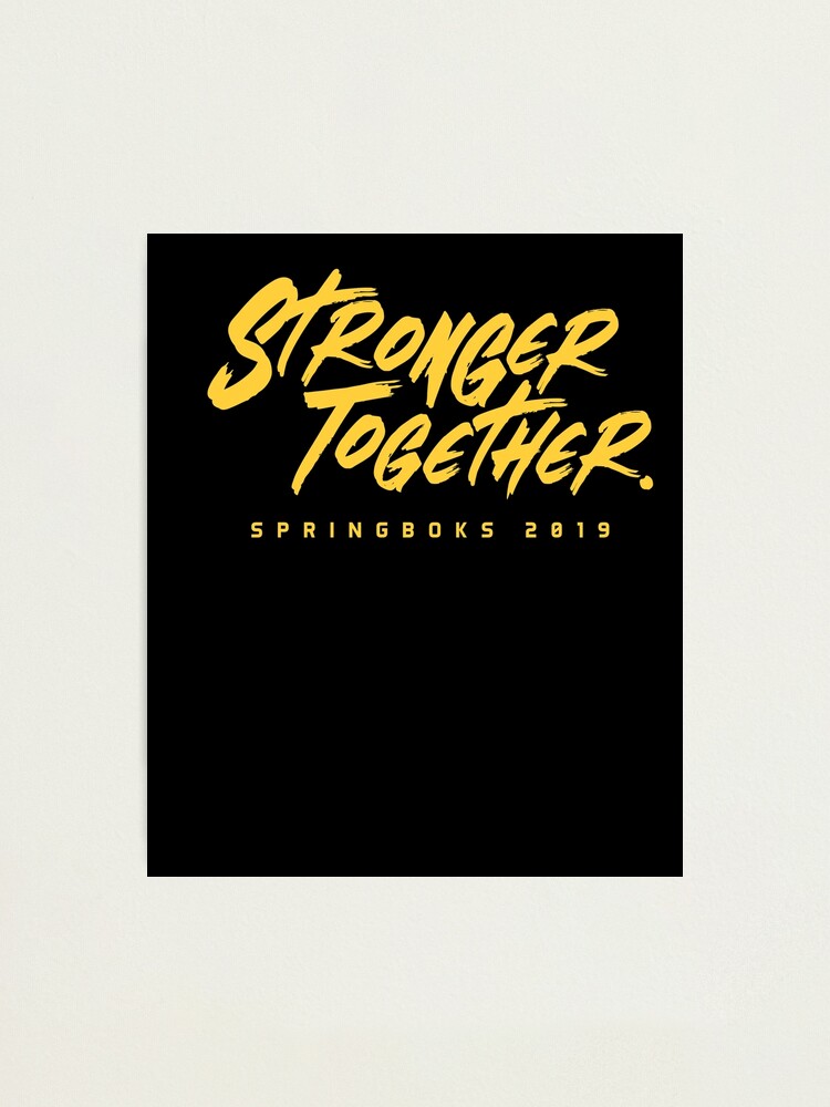 "South African Rugby Stronger Together SA Rugby Bokke Springboks South ...