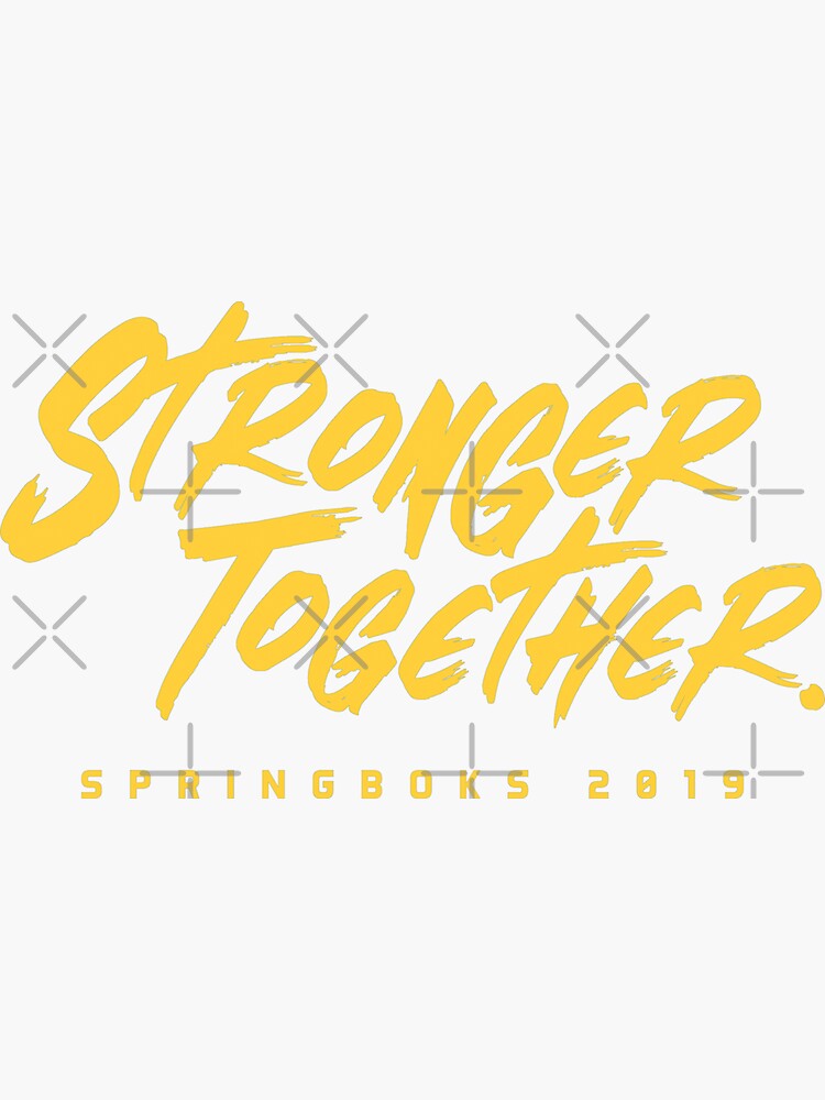 "South African Rugby Stronger Together SA Rugby Bokke Springboks South ...