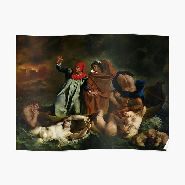 "The Barque of Dante, also Dante and Virgil in Hell (French: La Barque ...