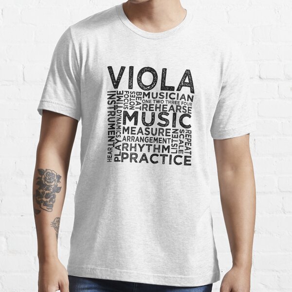 "Viola Typography" T-shirt for Sale by wordytype | Redbubble | viola t ...