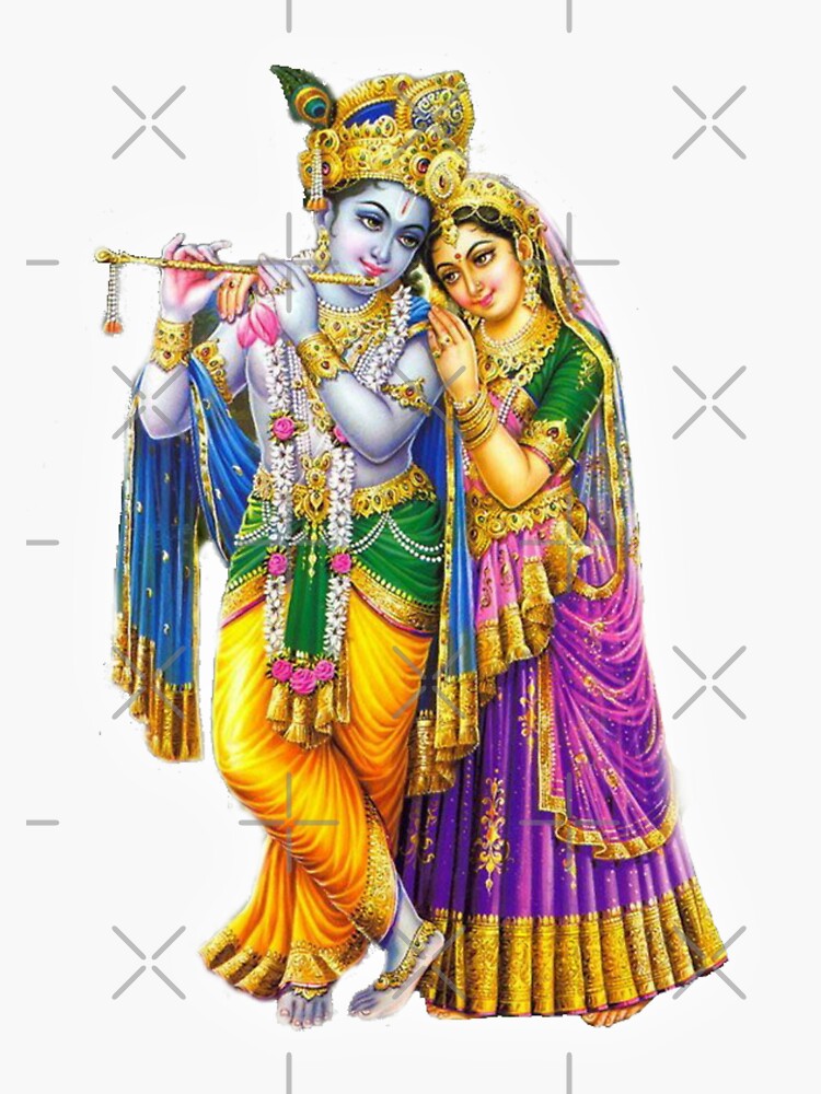 "Radha Krishna ji" Sticker for Sale by aruvanita | Redbubble