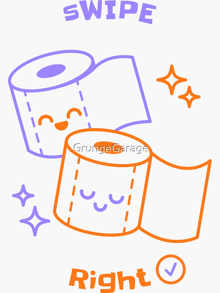 "Funny Swipe Right social media meme" Sticker for Sale by GrungeGarage ...