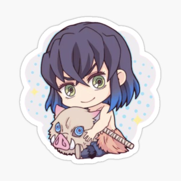 "inosuke kawaii" Sticker by robur | Redbubble