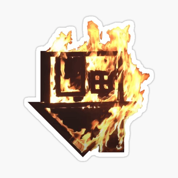 "on fire " Sticker by importato | Redbubble