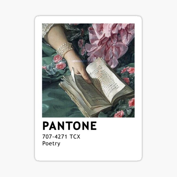 "Pantone Poetry" Sticker for Sale by Nadine-Suciu | Redbubble