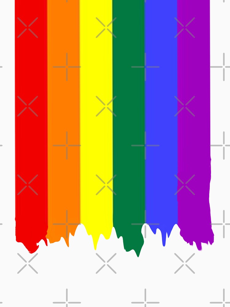 "LGBT Gay Pride Rainbow Drip Paint" T-shirt for Sale by Ricaso ...