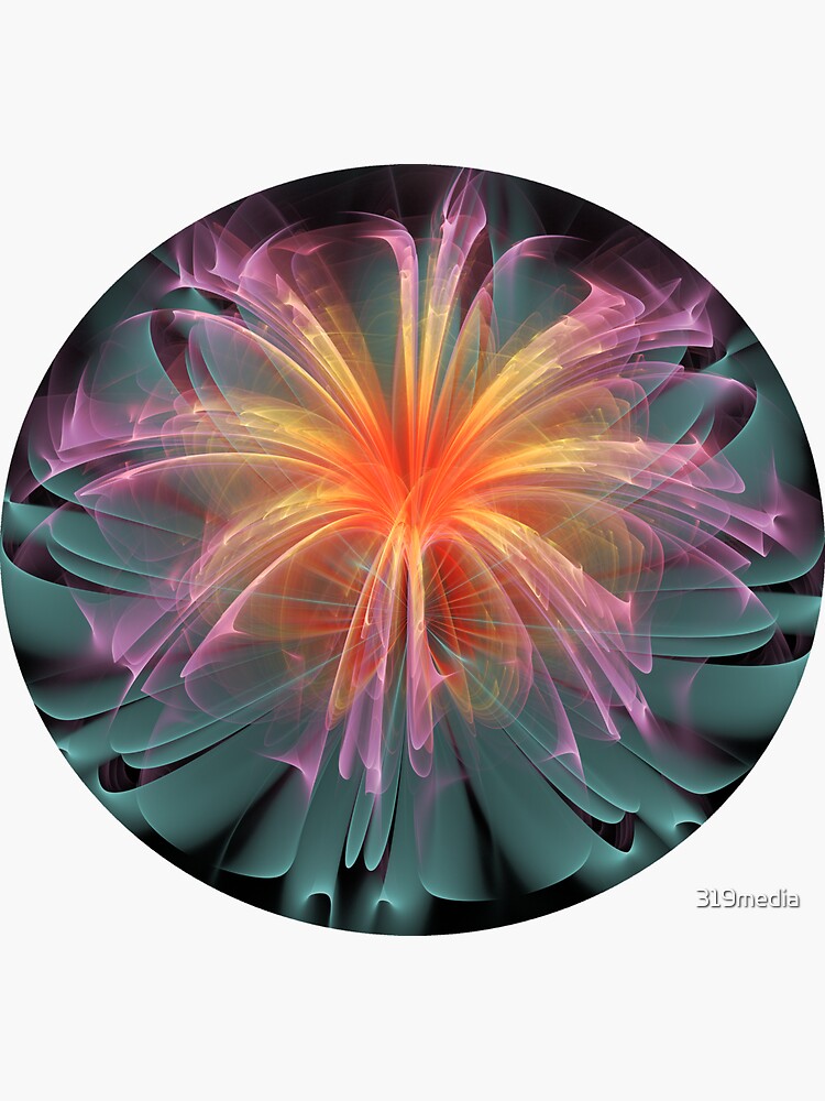 "Fiber Optic Flower" Sticker for Sale by 319media | Redbubble